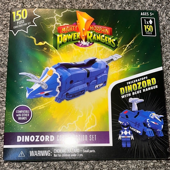 Hasbro | Toys | Lego Power Ranger Blue Ranger And Dinozord | Poshmark